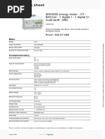 iEM3255 Energy Meter Datasheet | PDF | Electricity | Manufactured Goods