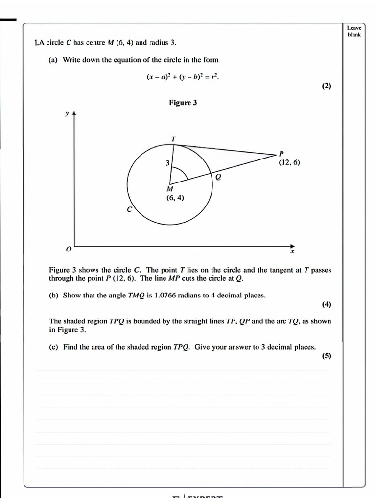 Worksheet On Circles | PDF