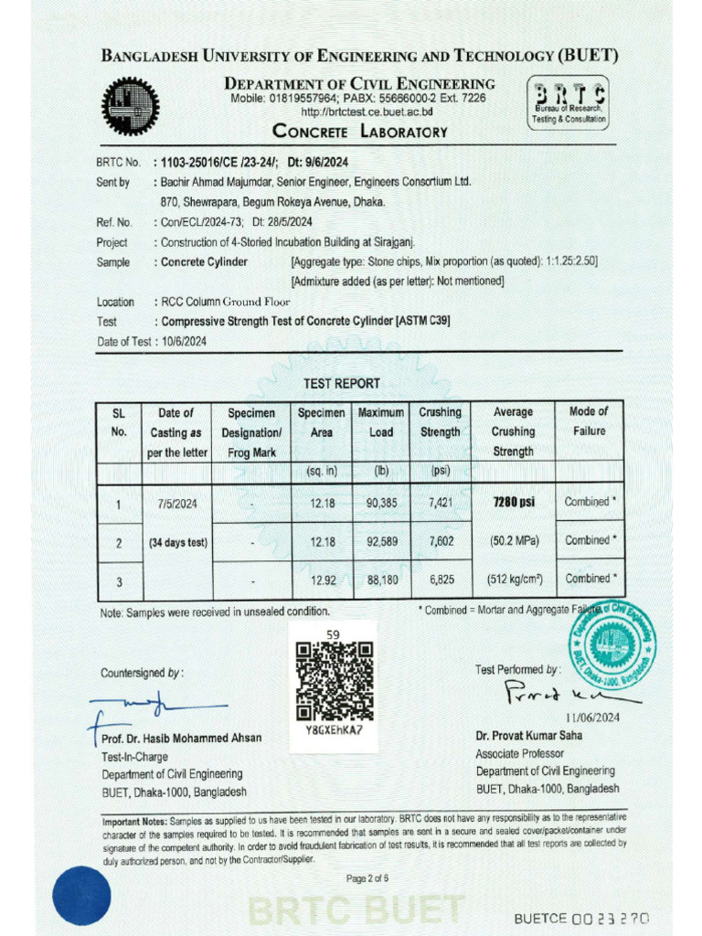GF Column Sirajganj PDF | PDF