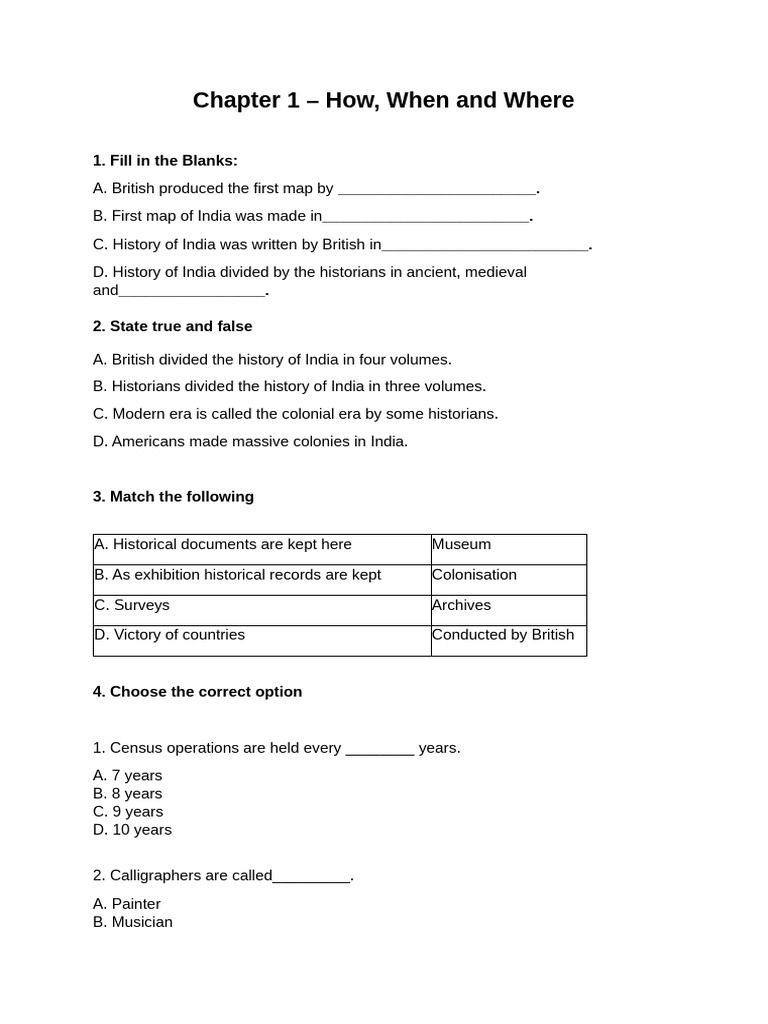 Class 8 History Chapter 1 Answers | PDF | Liberal Arts Education