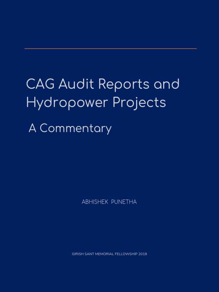 CAG Audit Reports and Hydropower Projects | PDF | Audit | Hydroelectricity