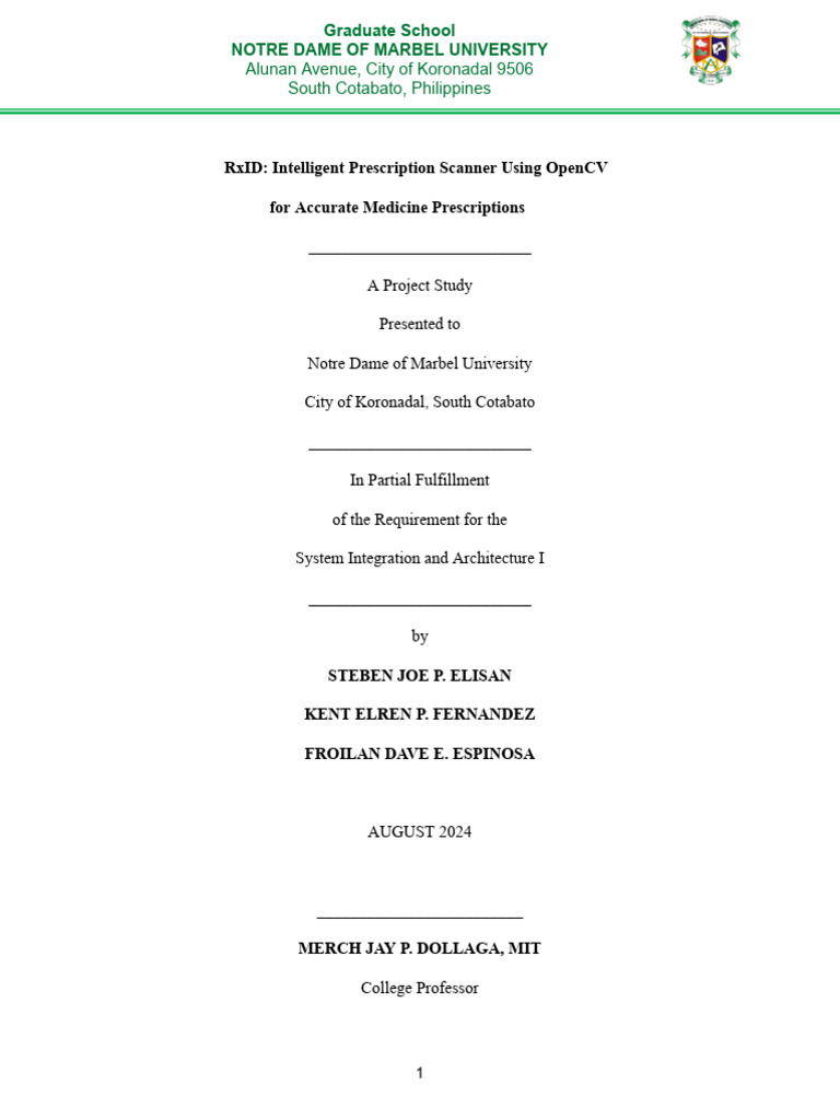 RxID Research XX | PDF | Medical Prescription | Usability