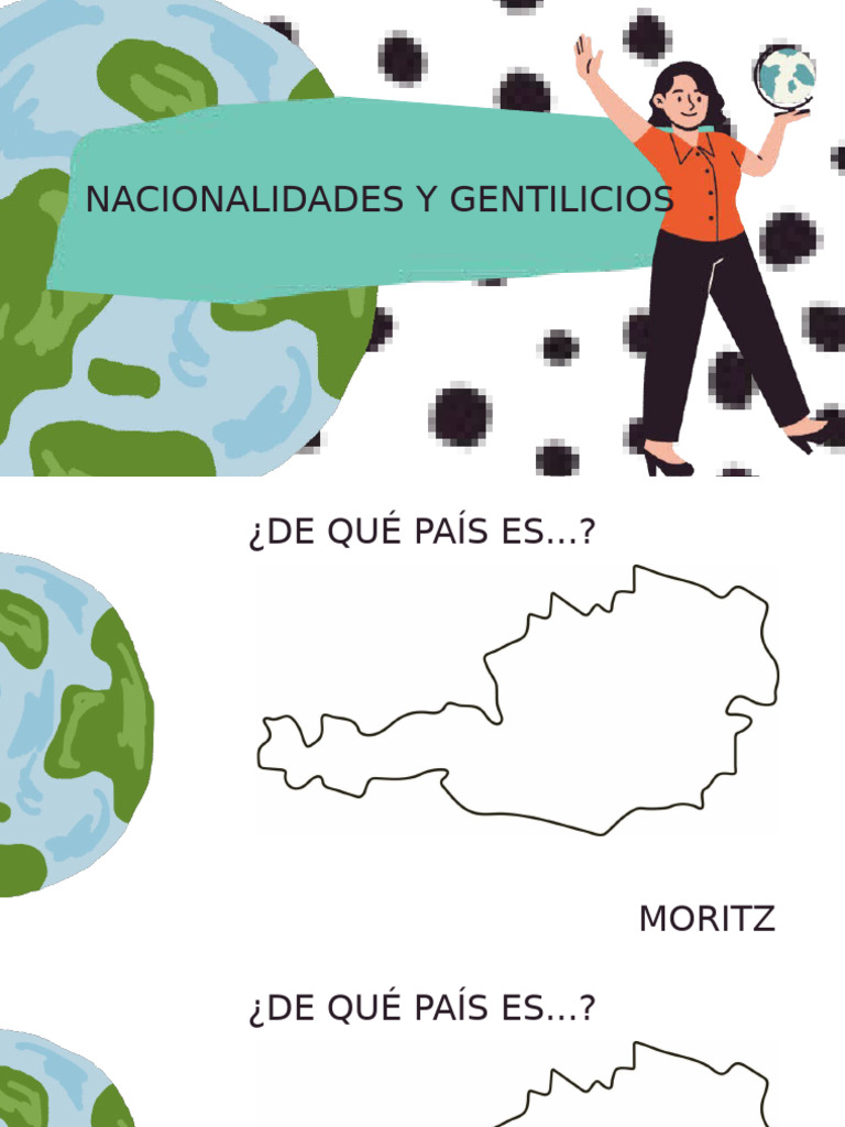 Gentilicios y Nacionalidades | PDF