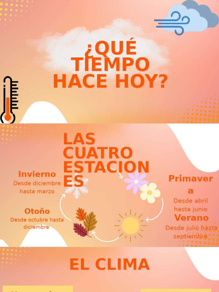 El Clima y Las Estaciones Del Año | PDF