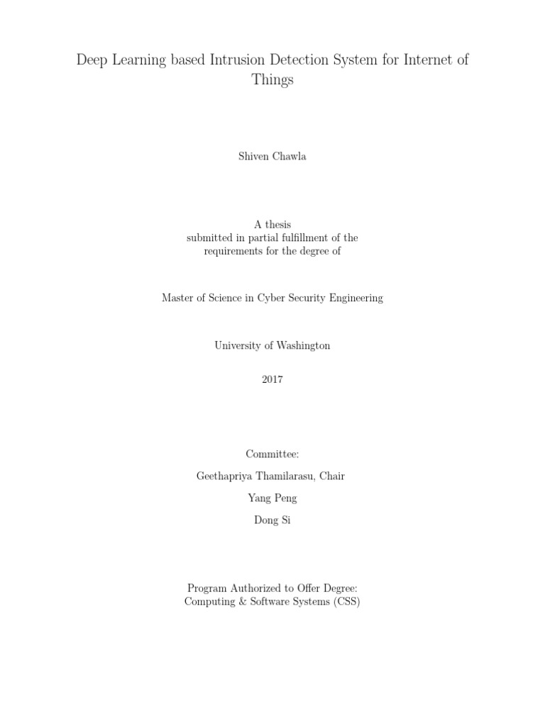 DL Ids | PDF | Internet Of Things | Computer Network