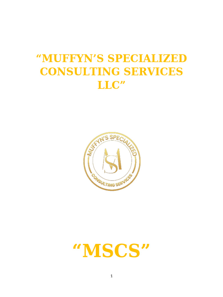 MUFFYN - Docx NEWWWWWWWWW | PDF | Procurement | Consultant