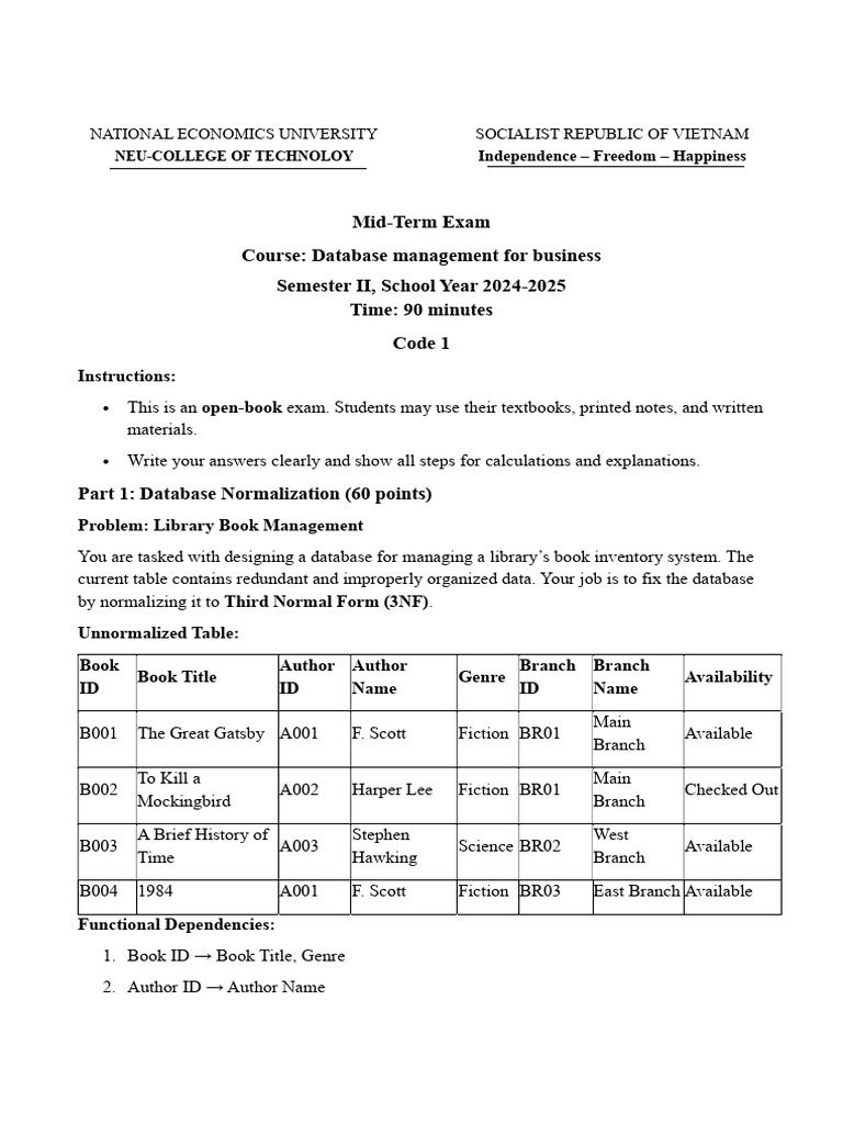 MidTerm Exam 1 | PDF | Data Model | Information Retrieval