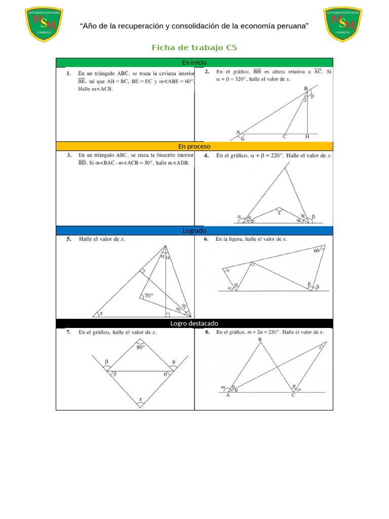 Ficha 4to Geo C5 | PDF