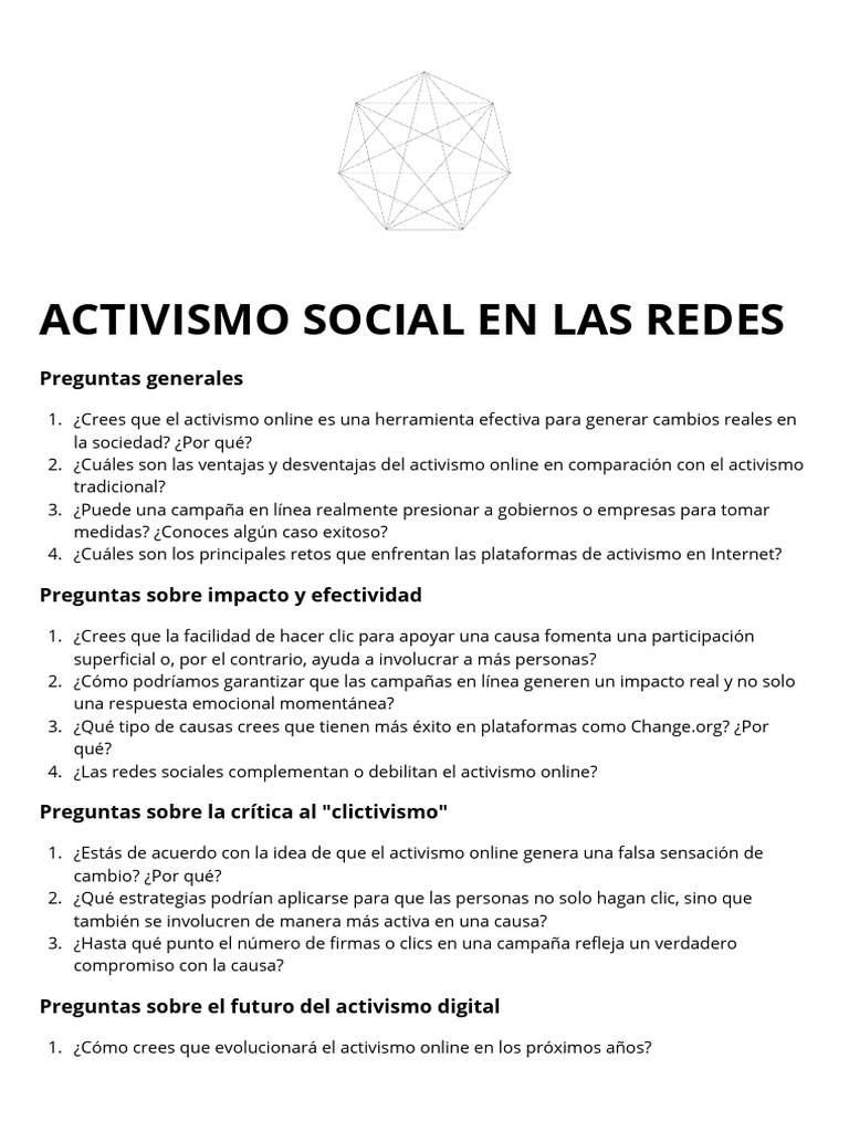 Activismo Social en Las Redes | PDF