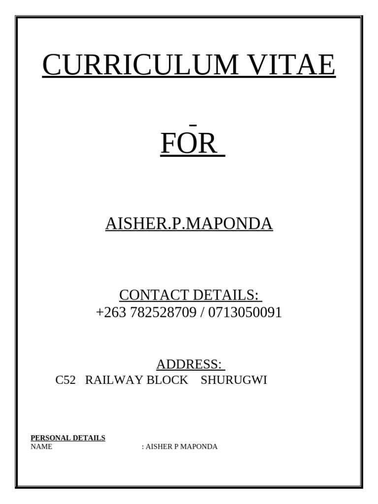 CURRICULUM VITAE Brandon | PDF