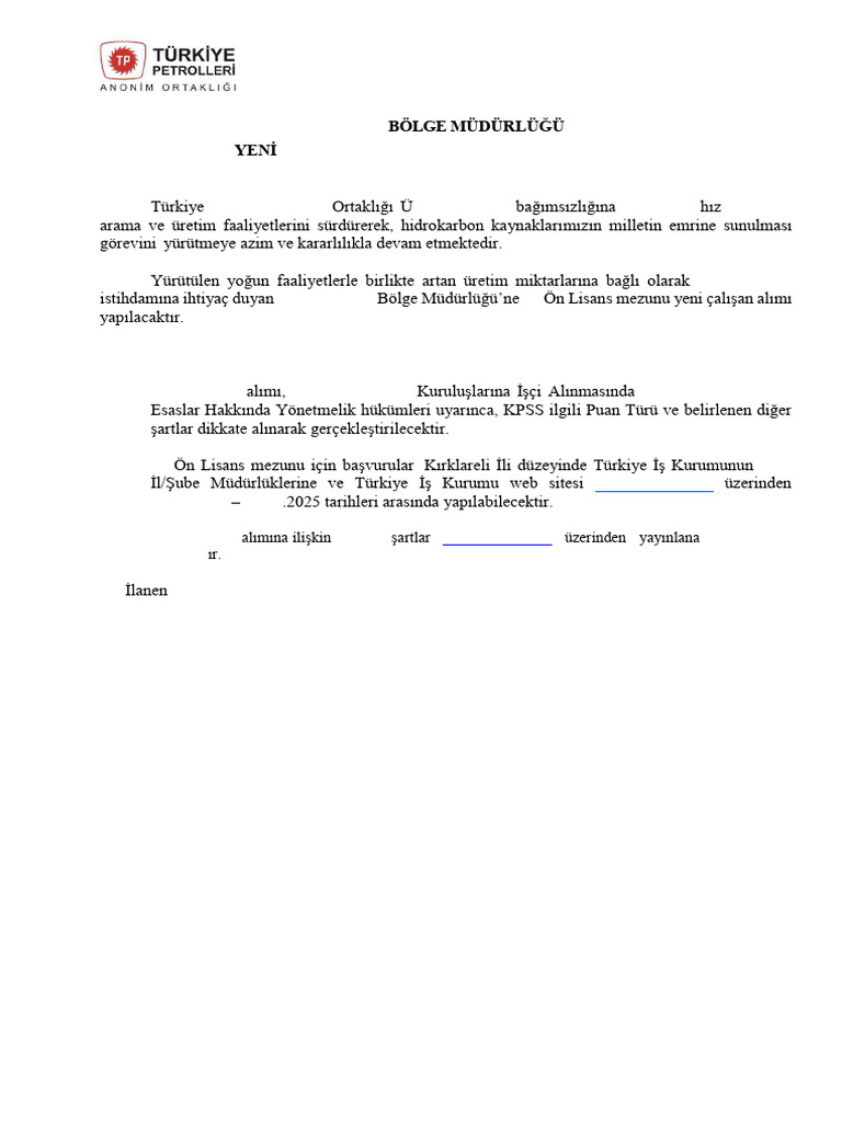 2025-125-111300-TPAO - TRAKYA - SINAV - İLANI - 26 Personel Alımı - 08 ...