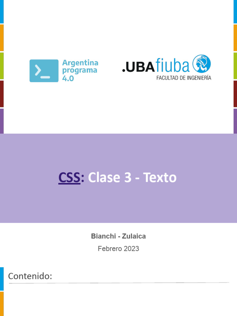 CSS_Clase01_3_Texto_V1.pptx | PDF | Tipografía | Comunicación escrita
