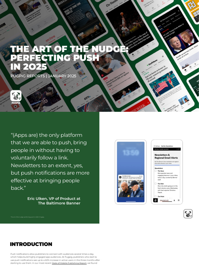 The Art of The Nudge Perfecting Push in 2025 Pugpig Reports | PDF | Ios ...
