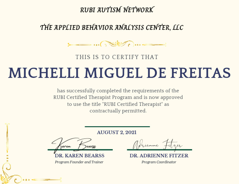 MF RCT Completion Certificate - Final | PDF
