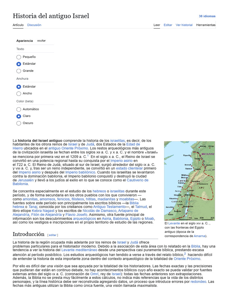 Historia del antiguo Israel - Wikipedia, la enciclopedia libre | PDF ...