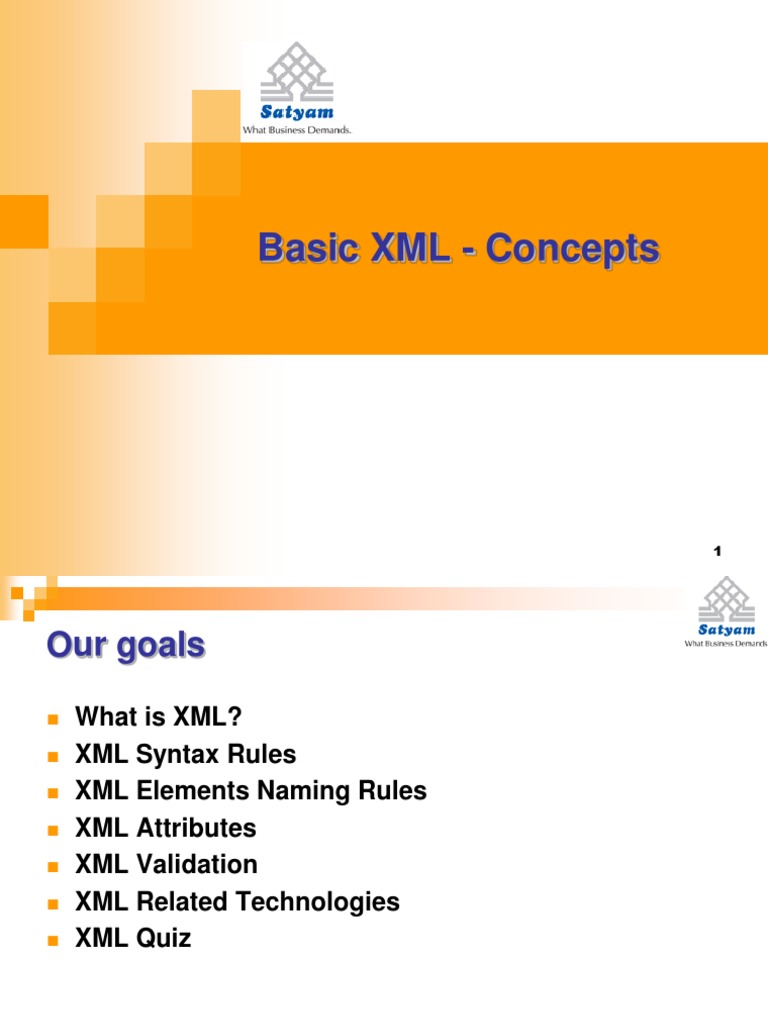 Basic XML - Concepts | PDF | Xml | Markup Language