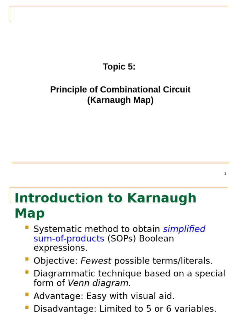 8 Topic 5 - Karnaugh Map Quine-McCluskey Method | PDF | Mathematics | Boolean Algebra