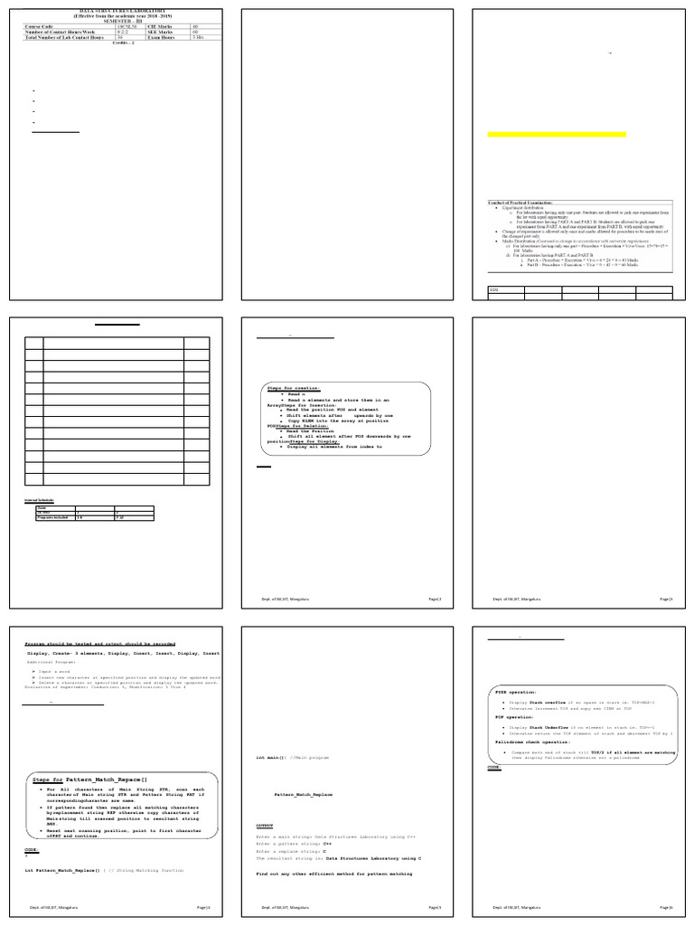 Data Structures With C Laboratory - 18CSL38 - Lab1 - Lab8 - LAb10 - Updated | PDF | Queue ...