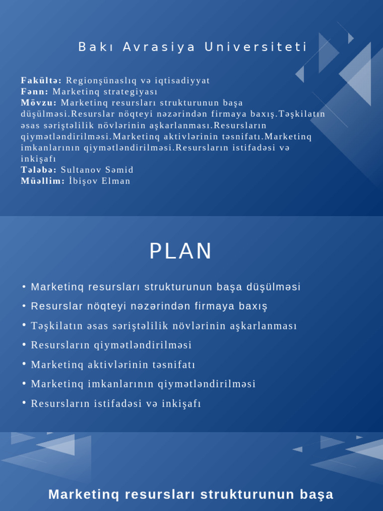 Blue and White Simple Business Plan Presentation | PDF