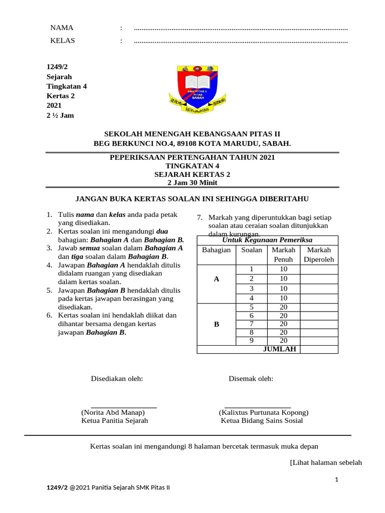 Soalan PPT Ting 4 | PDF