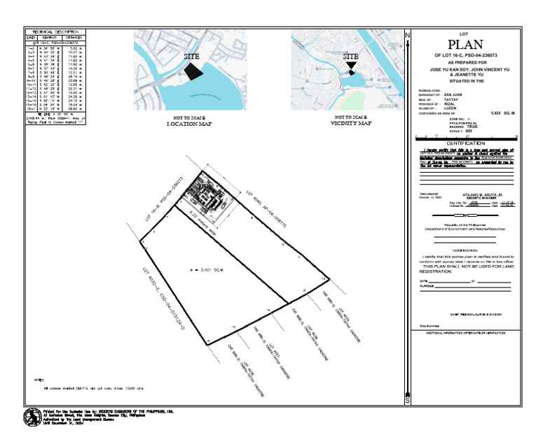 Lot 16-C - Lot Plan | PDF