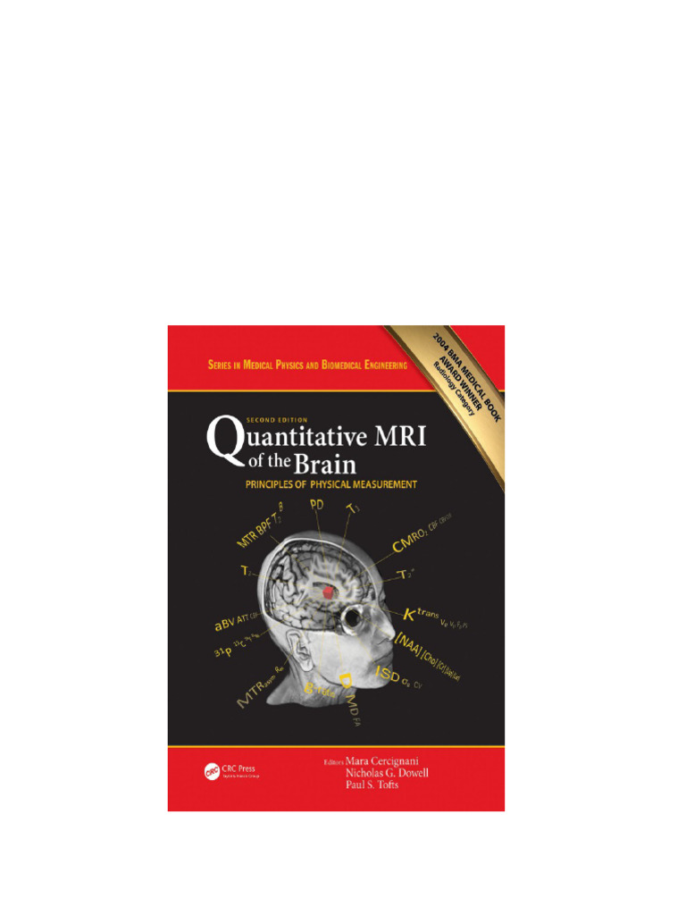 (Ebook PDF) Quantitative MRI of the Brain 1st edition by Mara Cercignani 1315363550 ...