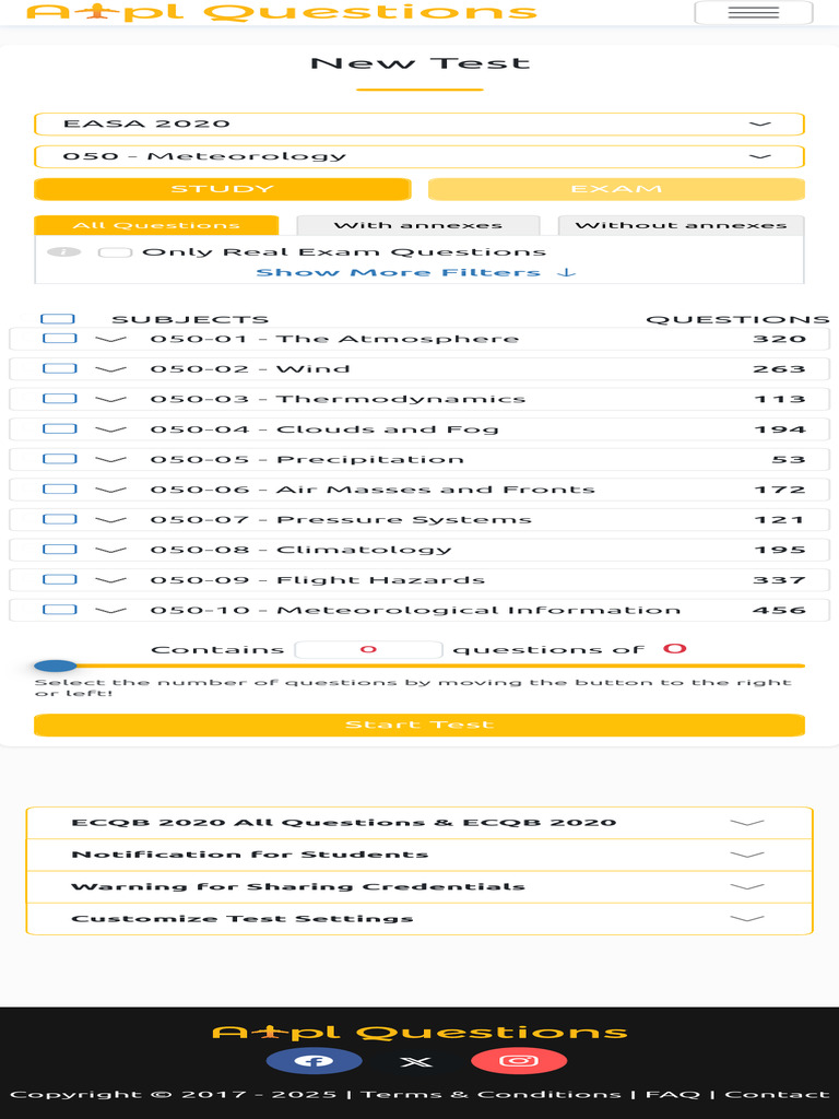 New Test ATPL Exam Question Bank | PDF