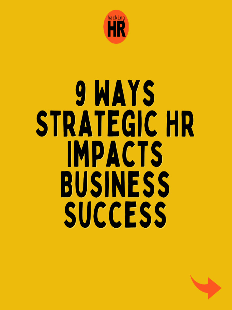 9 Strategic HR Practices for Business Success | PDF | Compensation And ...