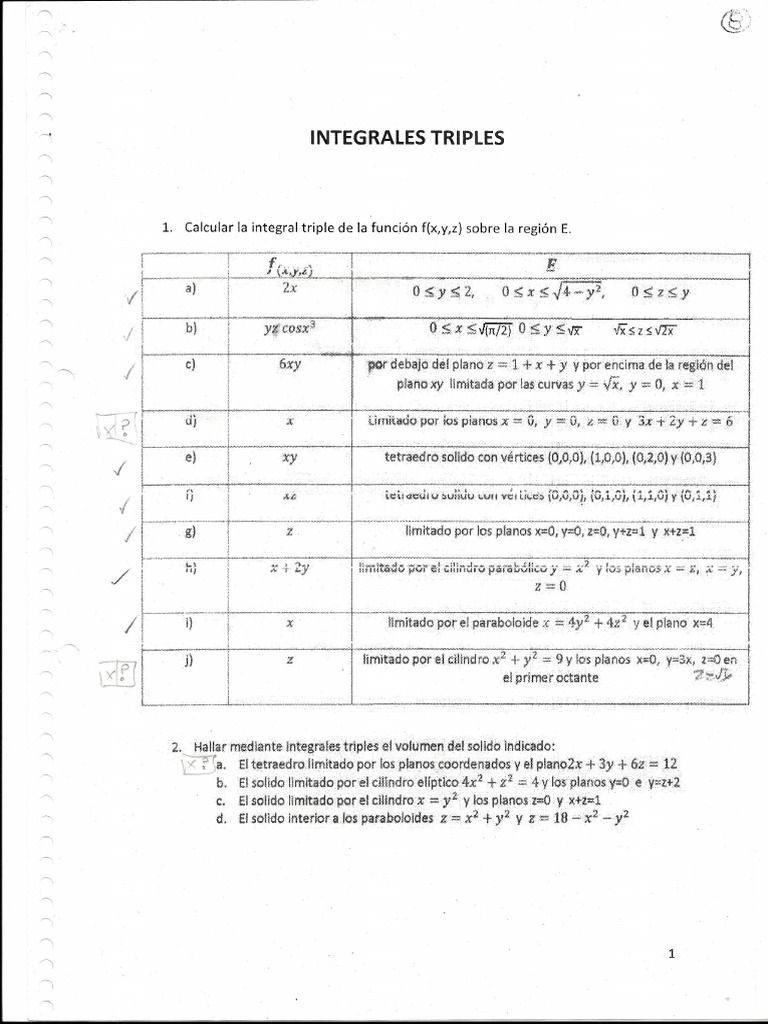 UNIDAD 8-Integrales Triples | PDF