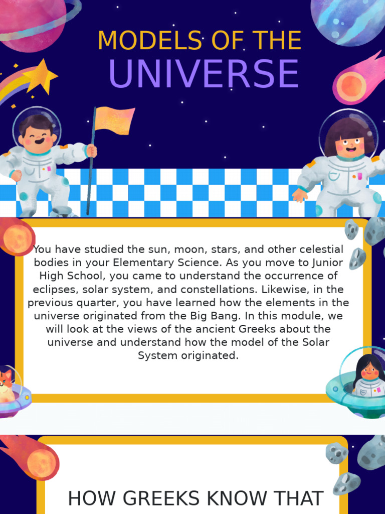 MODELS OF THE Universe | PDF | Heliocentrism | Zodiac