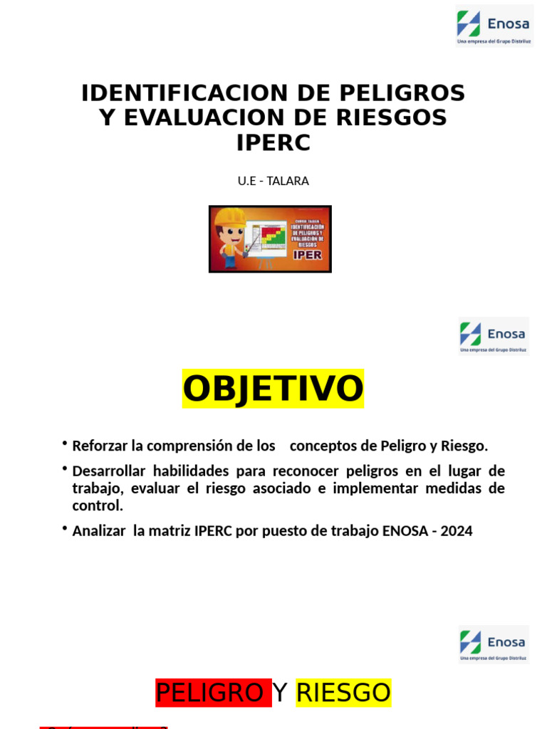 Identificacion de Peligros y Evaluacion de Riesgos | PDF