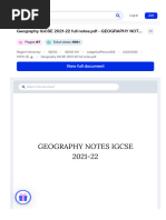 Grade 10 Geography – Term 3 Notes | PDF