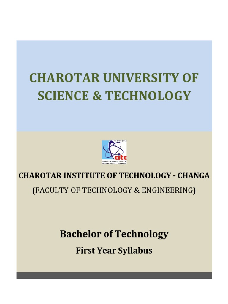 Charotar University Of Science & Technology