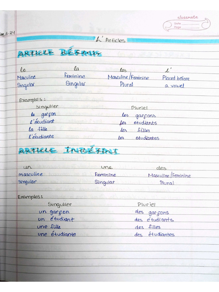 French Notes | PDF