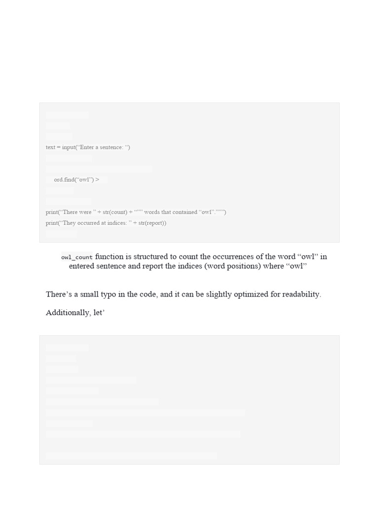8.3.9 Owls, Part 2 CodeHS Answers | PDF