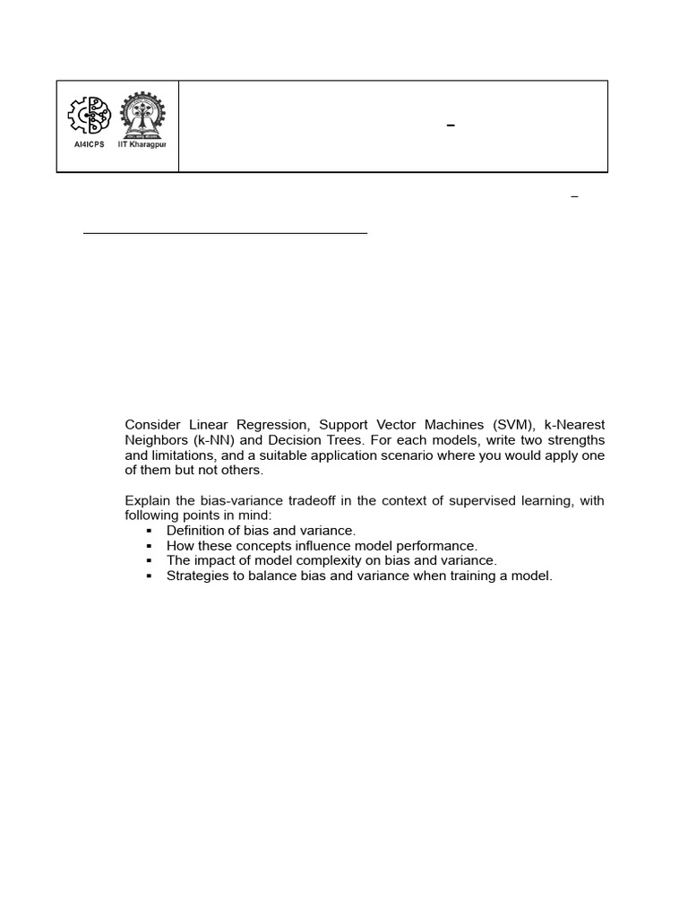 Additional Descriptive Assignment 1 Supervised Learning 1 | PDF