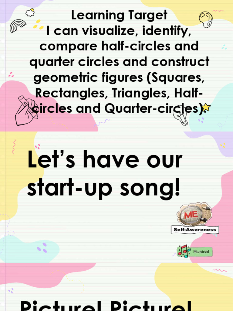 Identifying Half and Quarter Circles | PDF | Shape | Rectangle