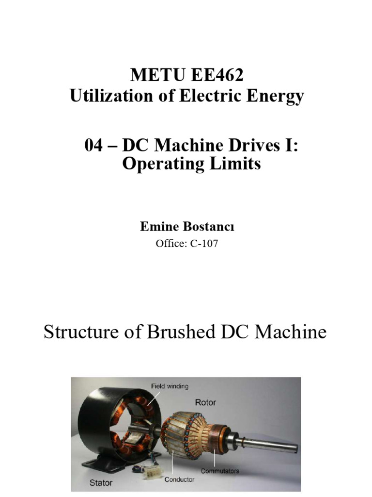 DC Machine Drives Overview | PDF | Direct Current | Electric Generator