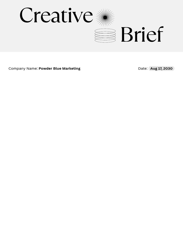 Creative Brief | PDF