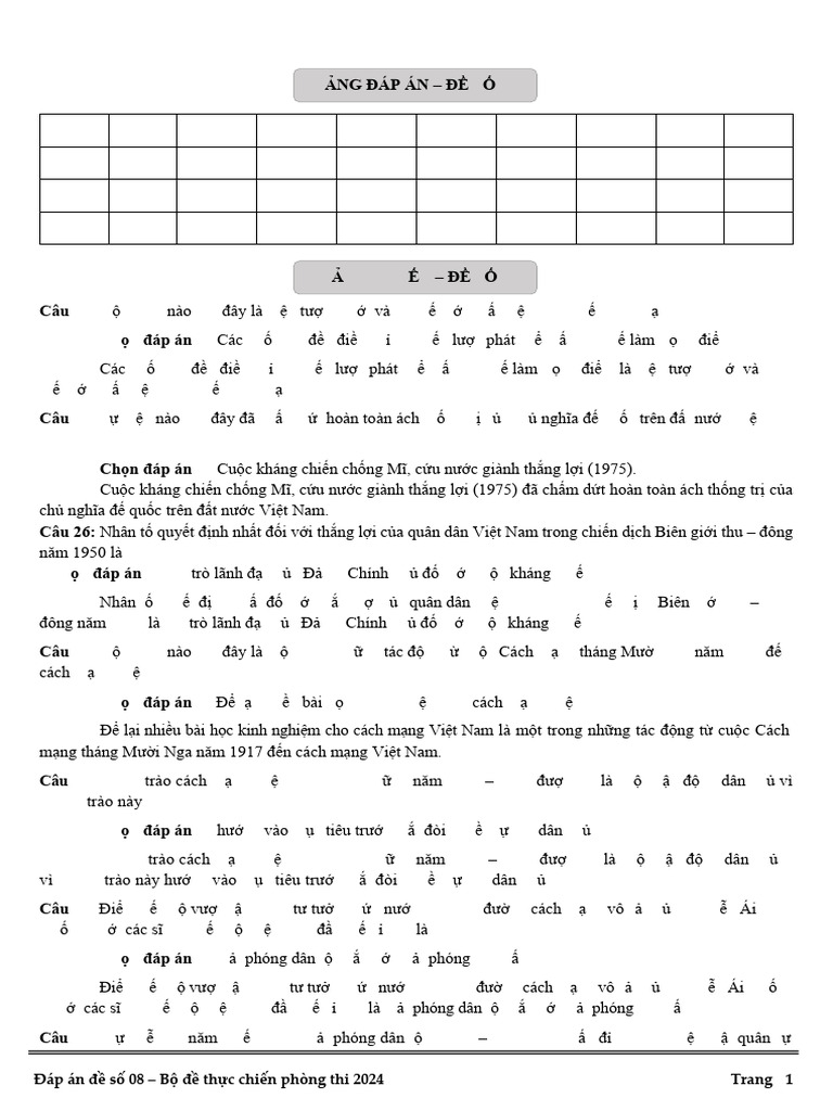 HDG de So 08 Mon Lich Su | PDF