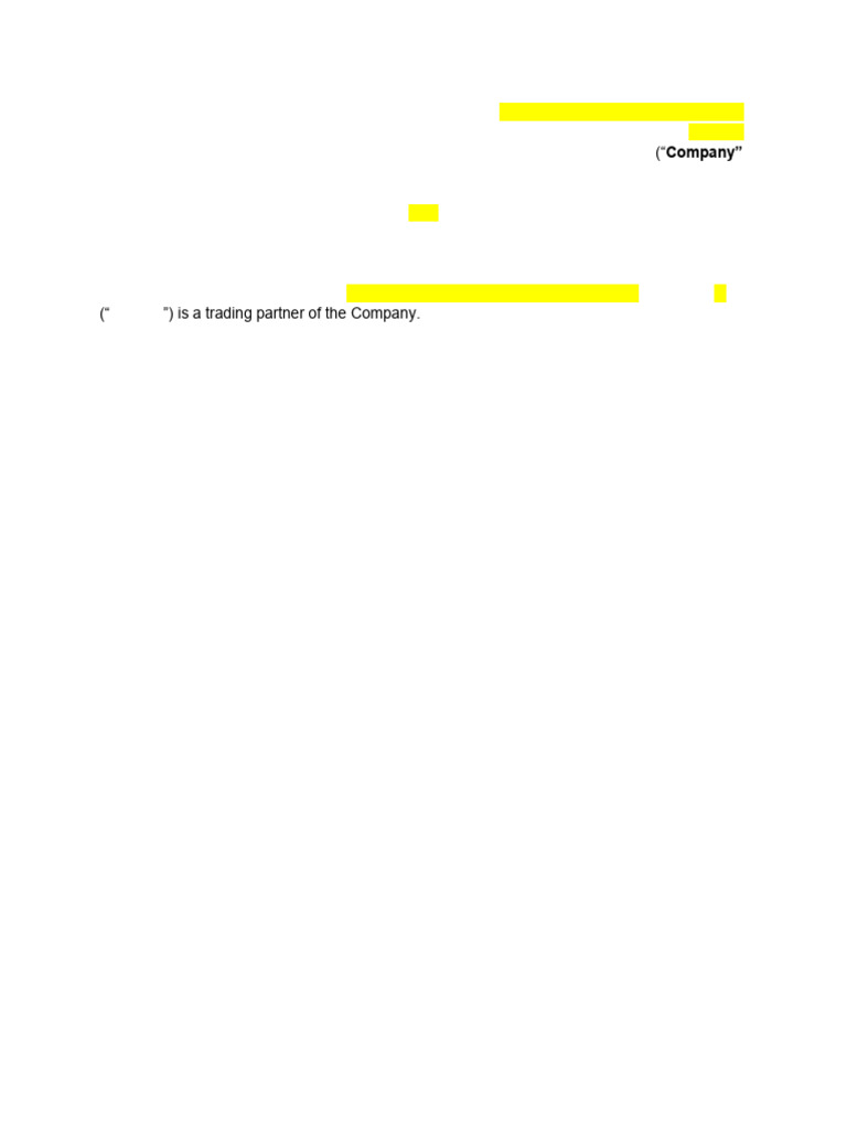 Template Suppliers Written Confirmation | PDF