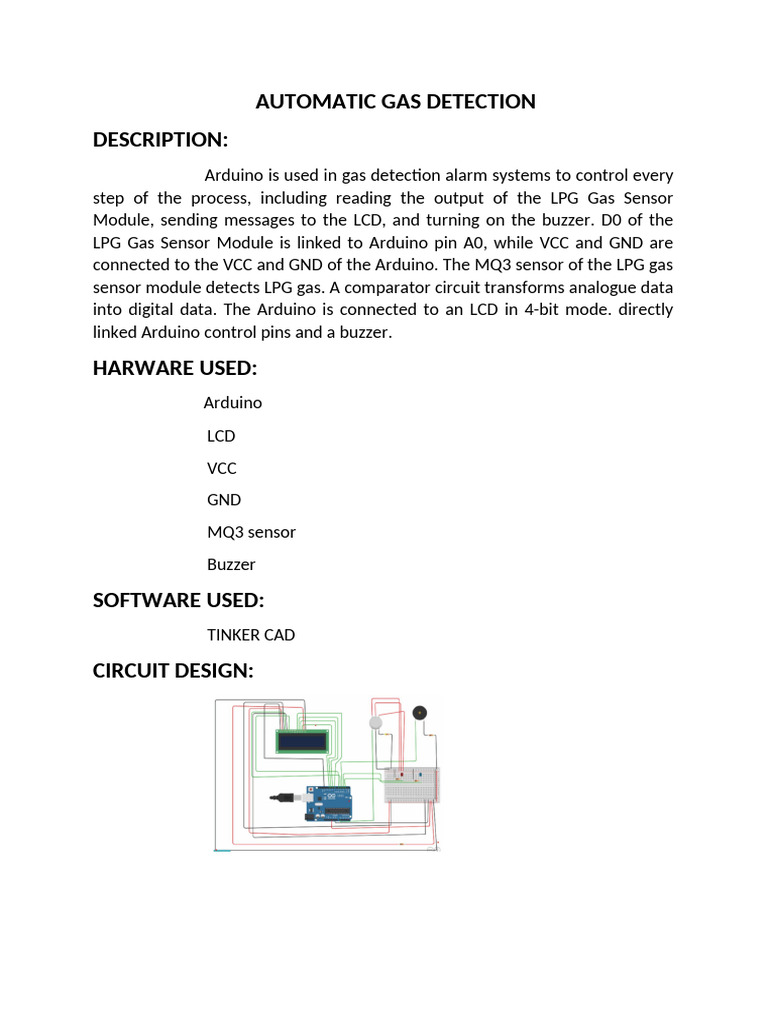 AUTOMATIC GAS DETECTION | PDF
