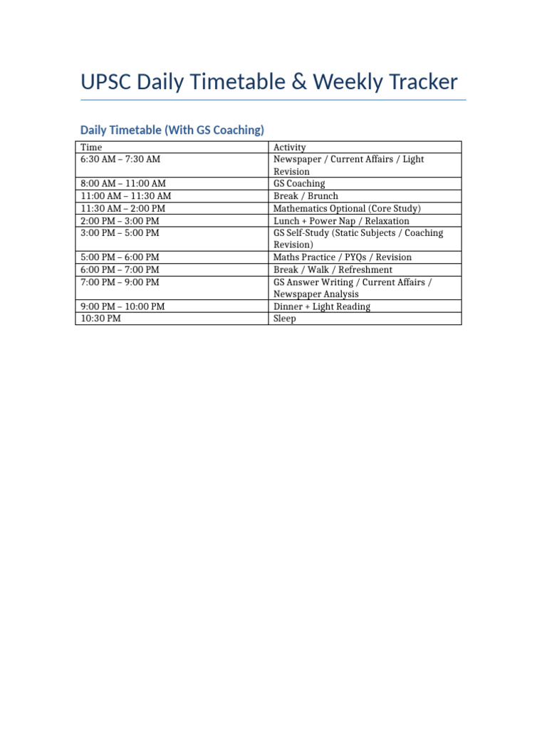 UPSC_Timetable_Tracker | PDF