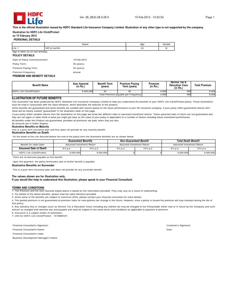 HDFC Life | Download Free PDF | Life Insurance | Insurance