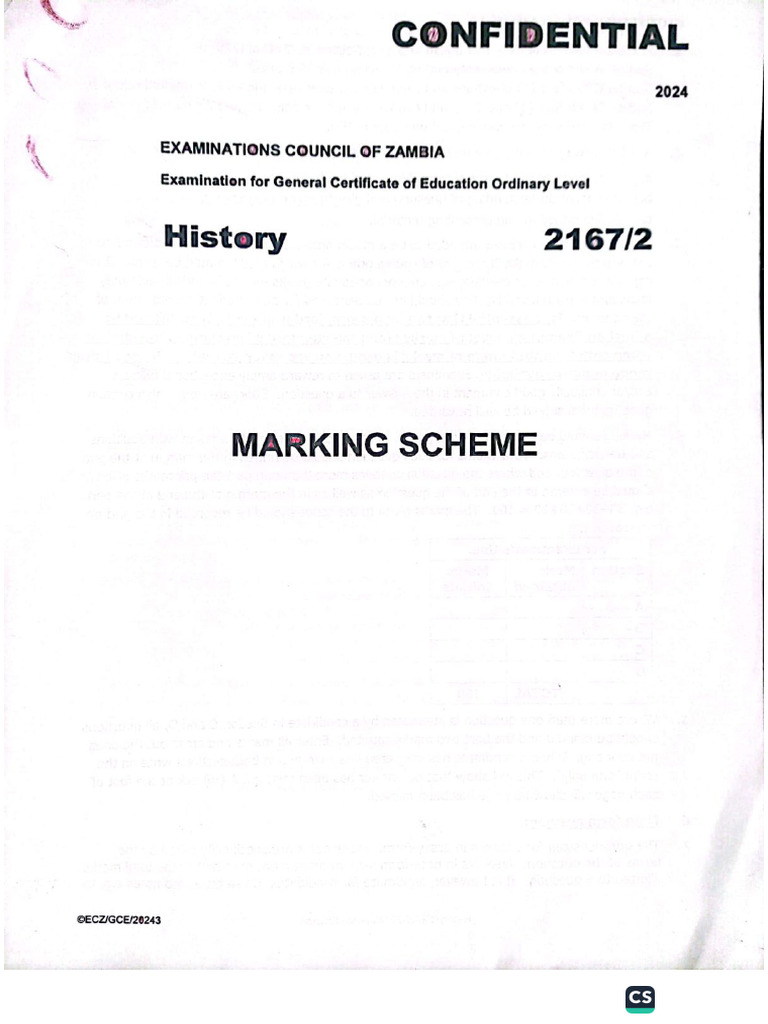 History P2 2024 GCE | PDF