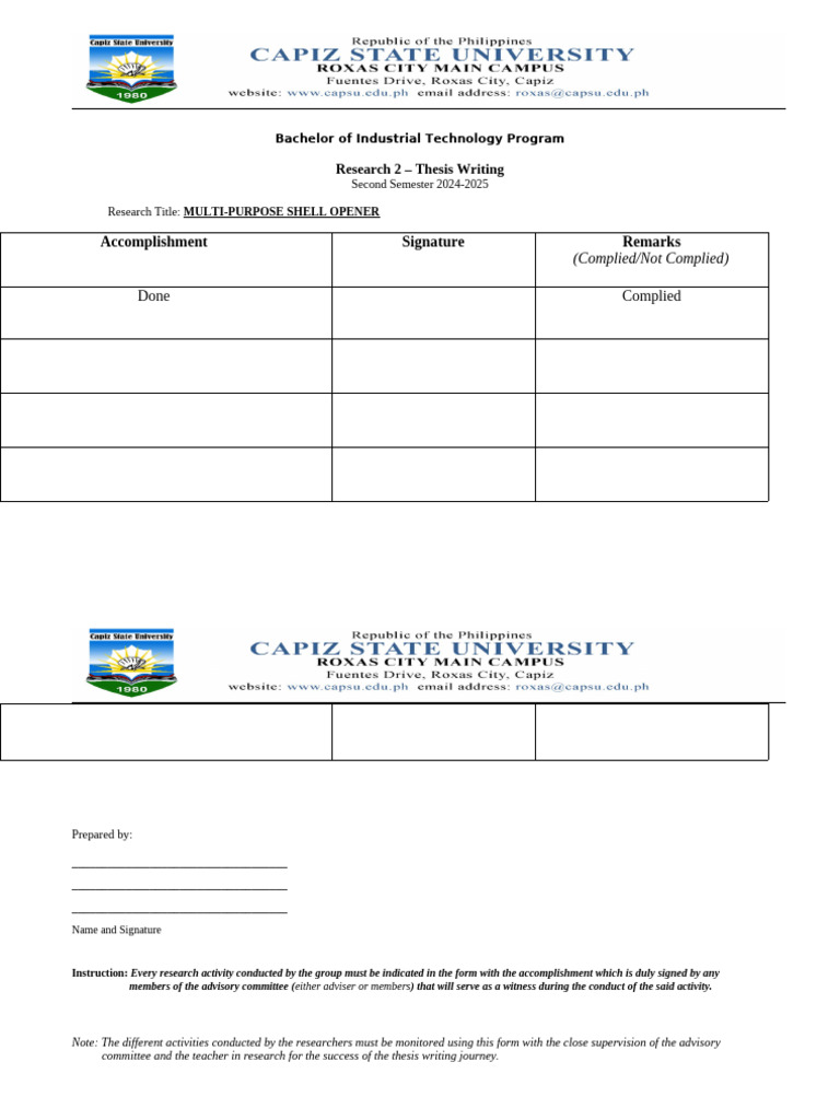 Thesis 2 Monitoring Sheet Aimrad | PDF