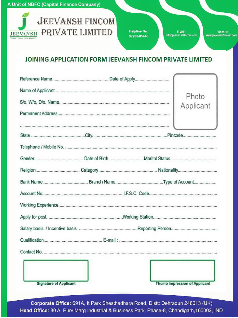 Joining Application PDF | PDF