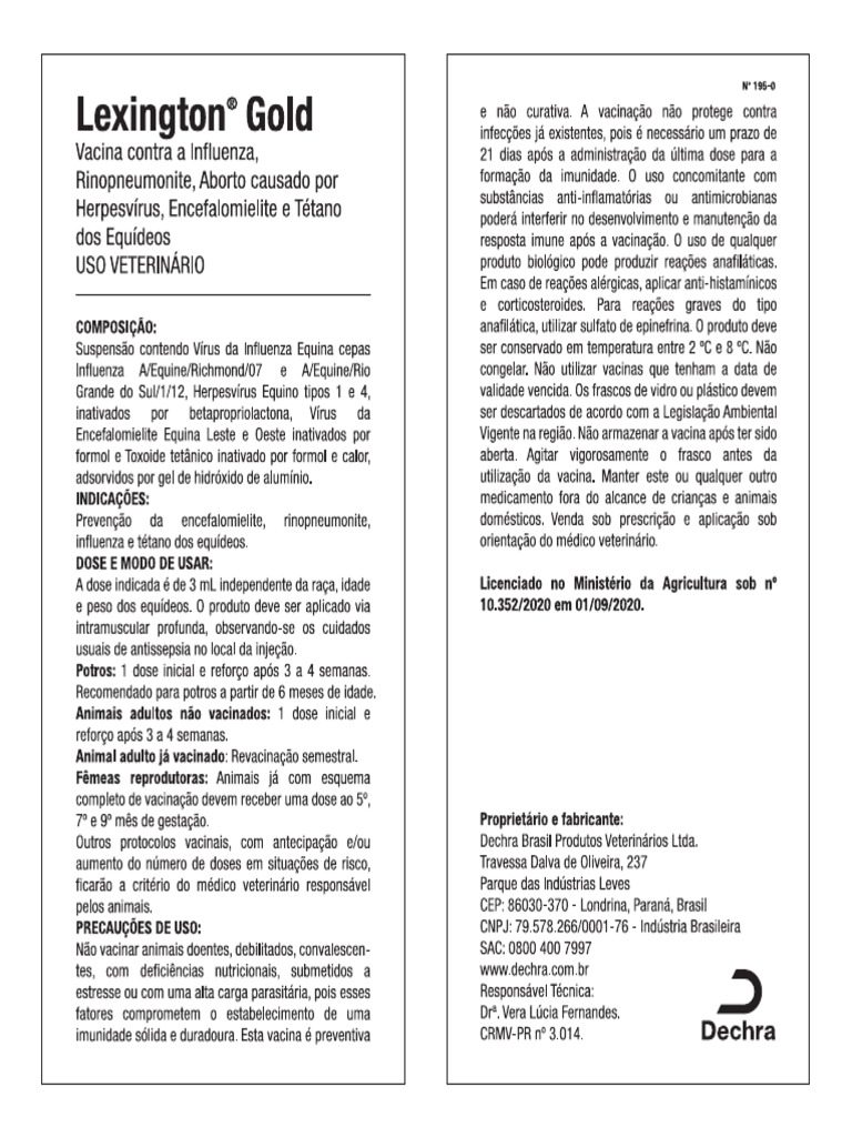 Bula Lexington Gold 17025 | PDF