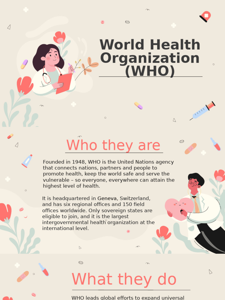 WHO: Global Health Leadership & Initiatives | PDF | World Health ...