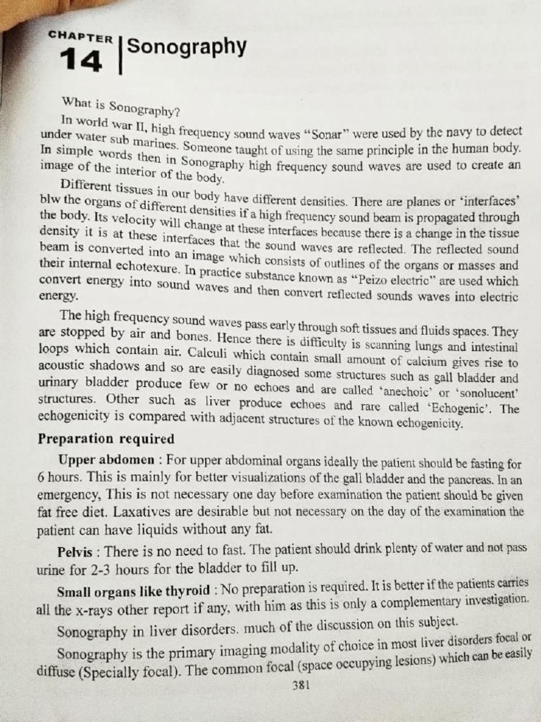 Sonography Notes | PDF